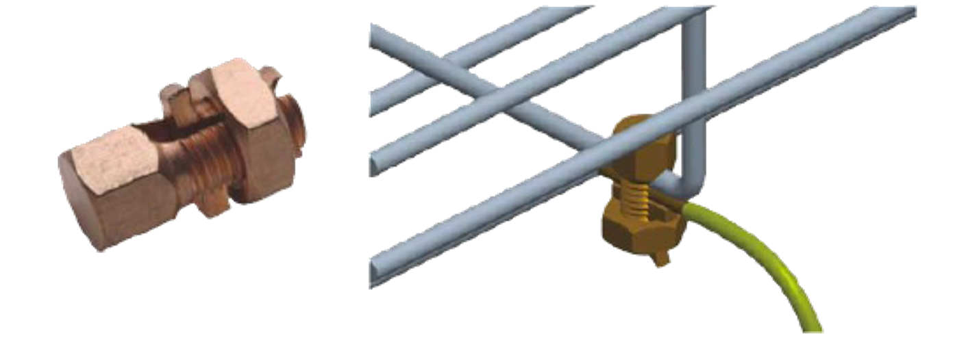 Cable Trays: Wire Mesh Cable Tray Copper Coated Split Bolt (5pcs)